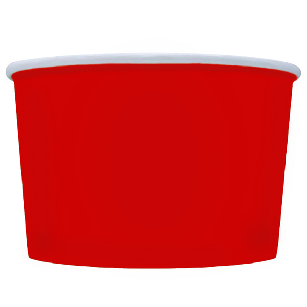 12 oz Red Ice Cream Cups 1,000/Case – MyYogurtSupplies.Com